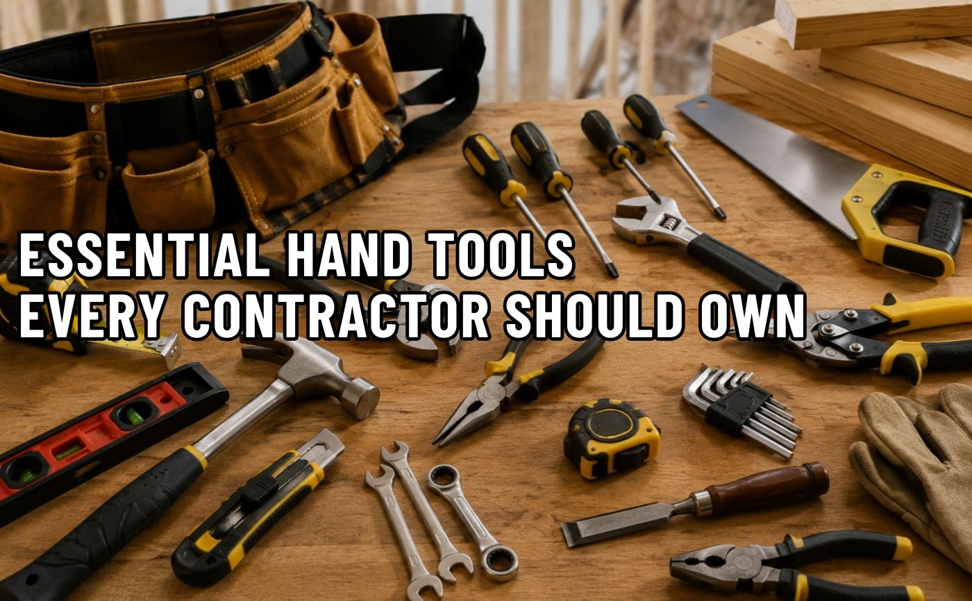 Essential Hand Tools Every Contractor Should Own (Complete Checklist)