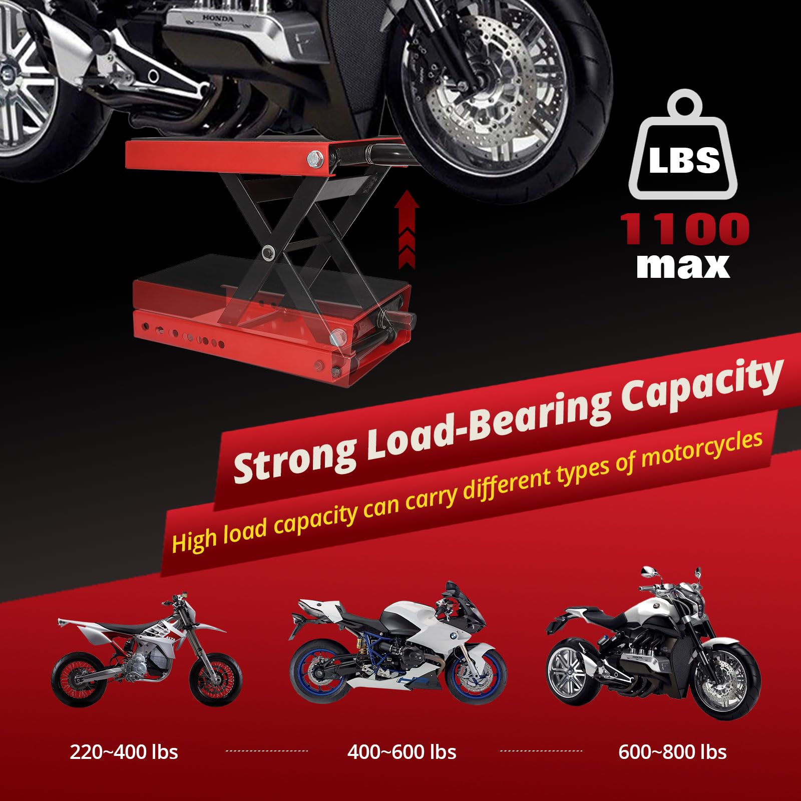 Motorcycle Dolly Mover Let's Roll Cruiser Motorcycle Dolly - Heavy Duty ...