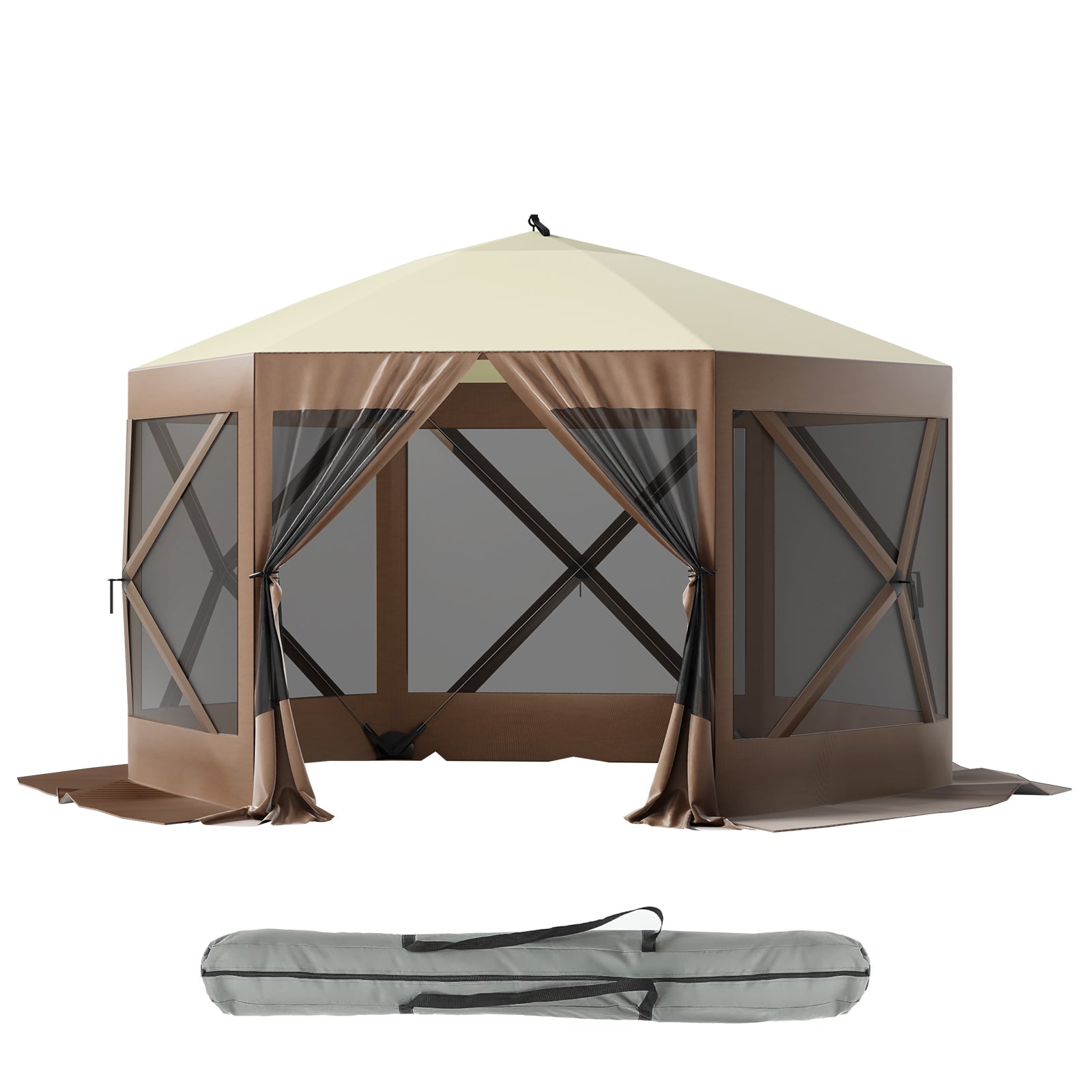 GARVEE Pop-Up Hexagon Gazebo - Portable Outdoor Tent