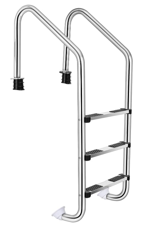 GARVEE 304 Stainless Steel Pool Ladder with Handrails, Heavy Duty, Erg