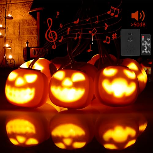 GARVEE Pumpkin Act - Versatile 8-in-1 LED Light String for Halloween