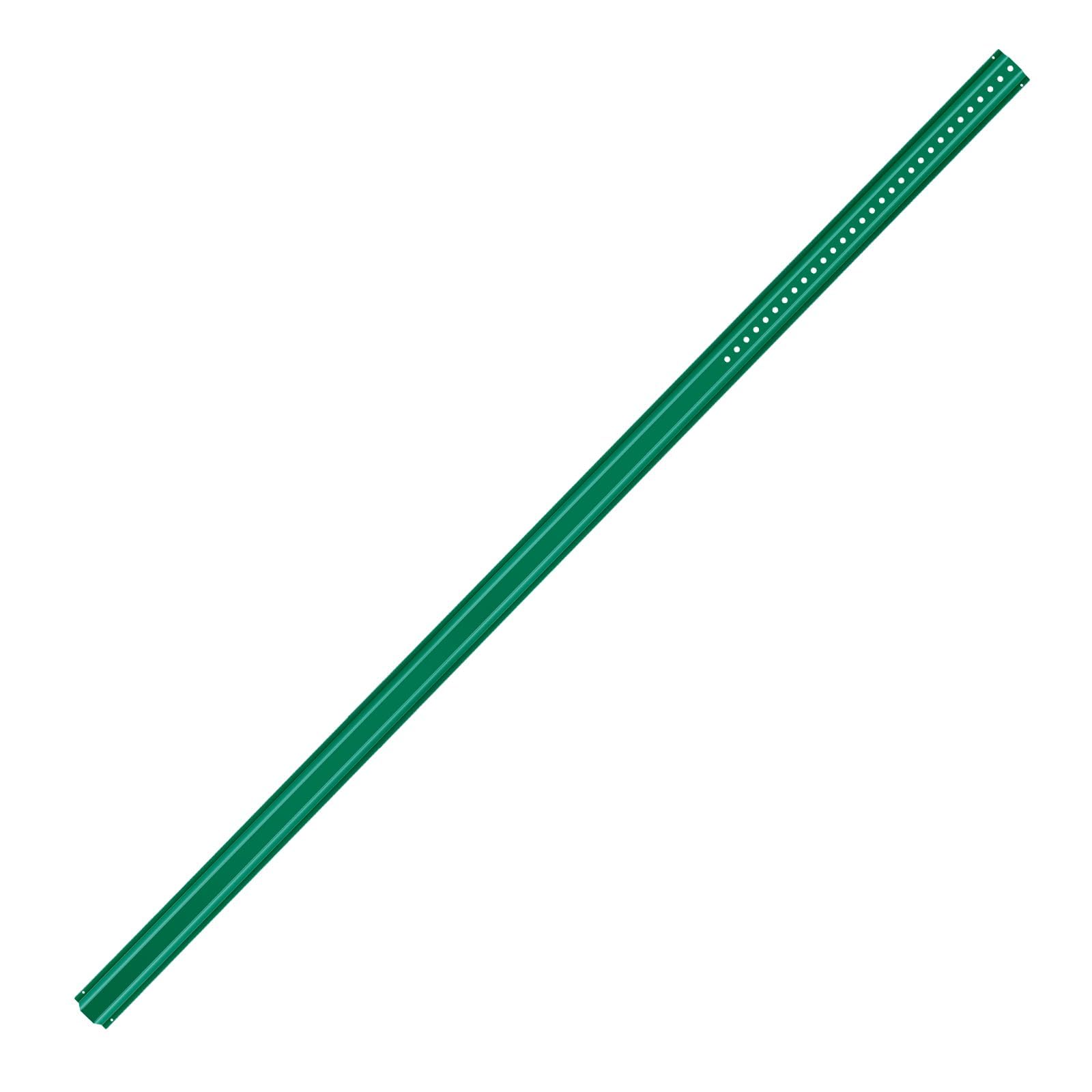 Garvee 7.8FT U-Channel Steel Sign Post, Heavy Duty Green Fence Post fo