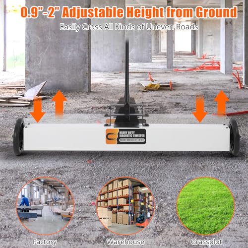 Magnetic Sweeper , Rolling Magnetic Sweeper with Wheels and Adjustable