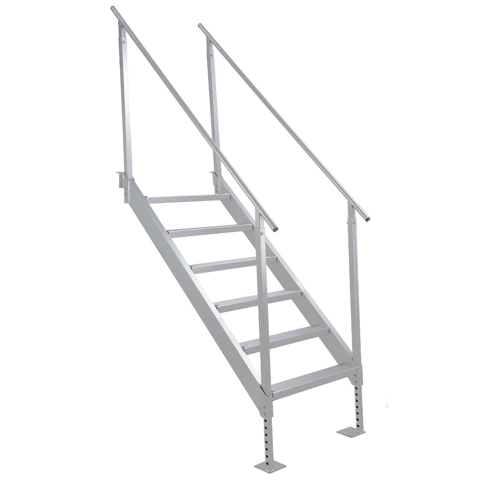 Garvee 6 Step Dock Stairs with Handrails, Removable Aluminum Boat Dock ...