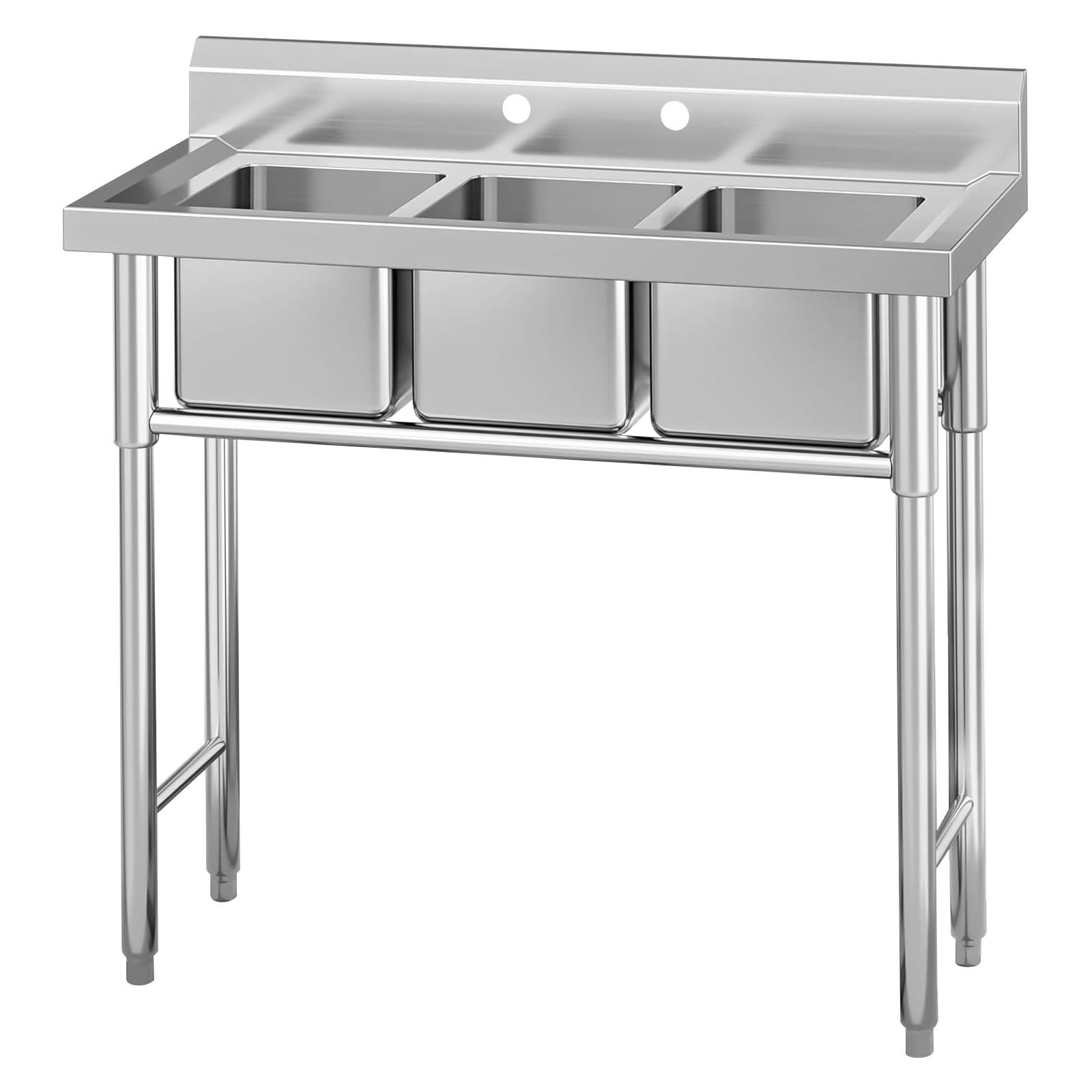 GARVEE Stainless Steel Sink - Versatile 3-Compartment Utility Sink for ...