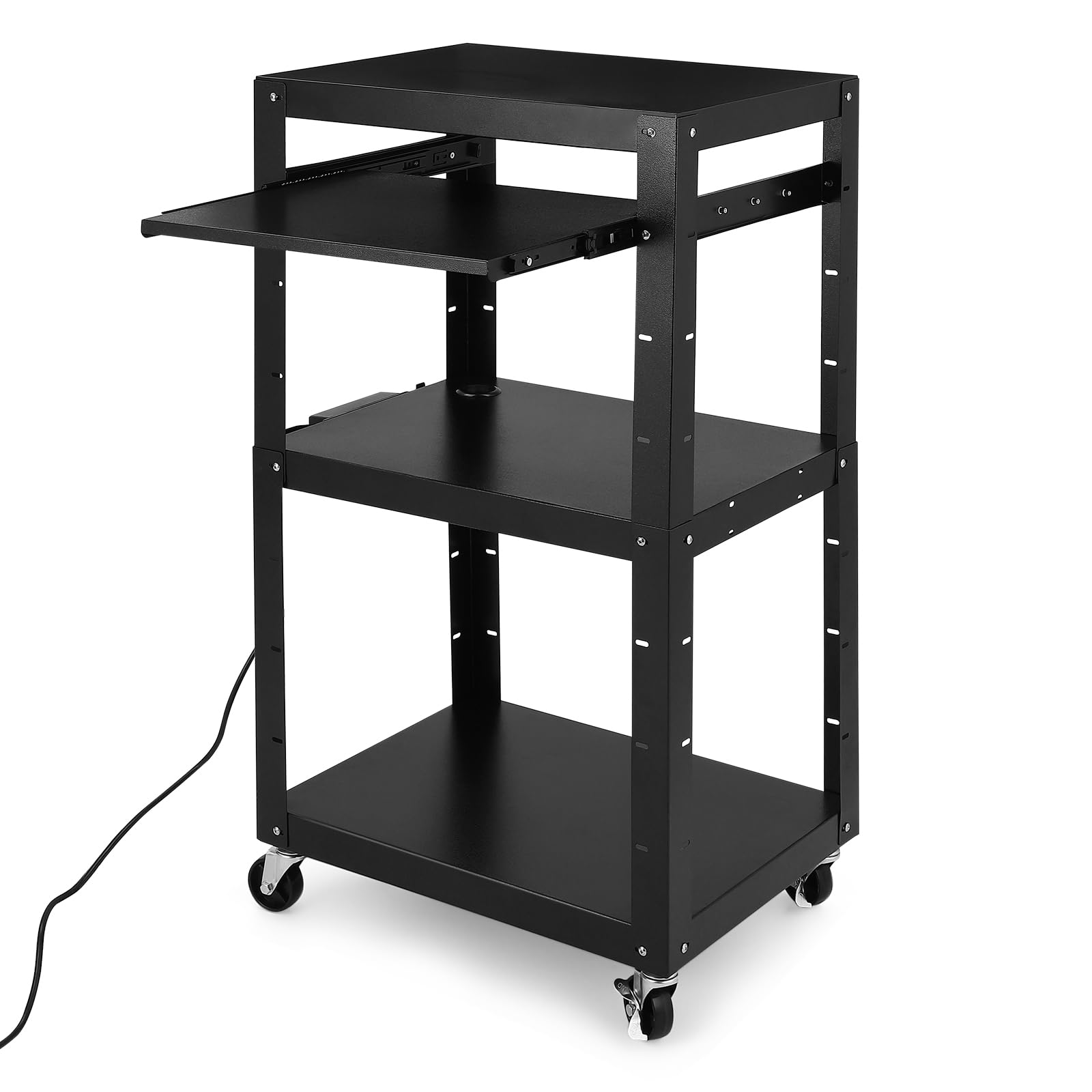 GARVEE AV Cart - Heavy-Duty Metal Presentation Cart with Adjustable Height