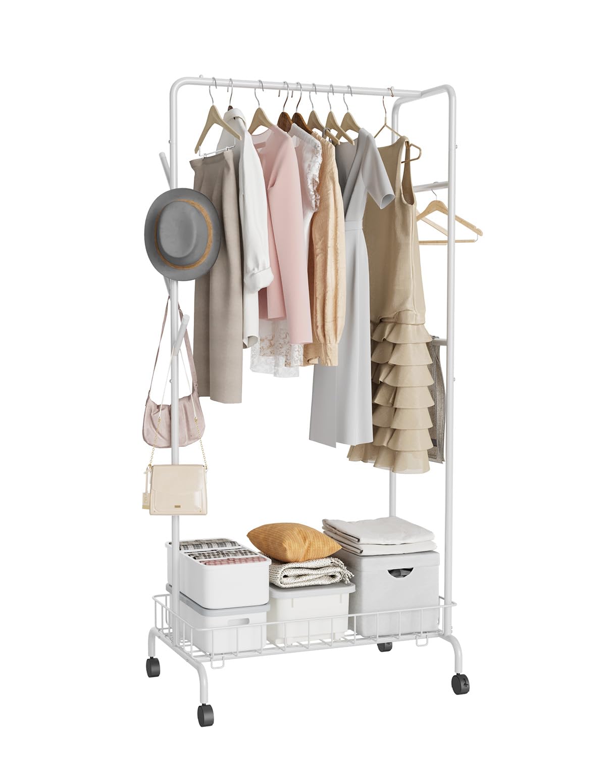 GARVEE Clothes Rack on Wheels - Versatile Storage Solution
