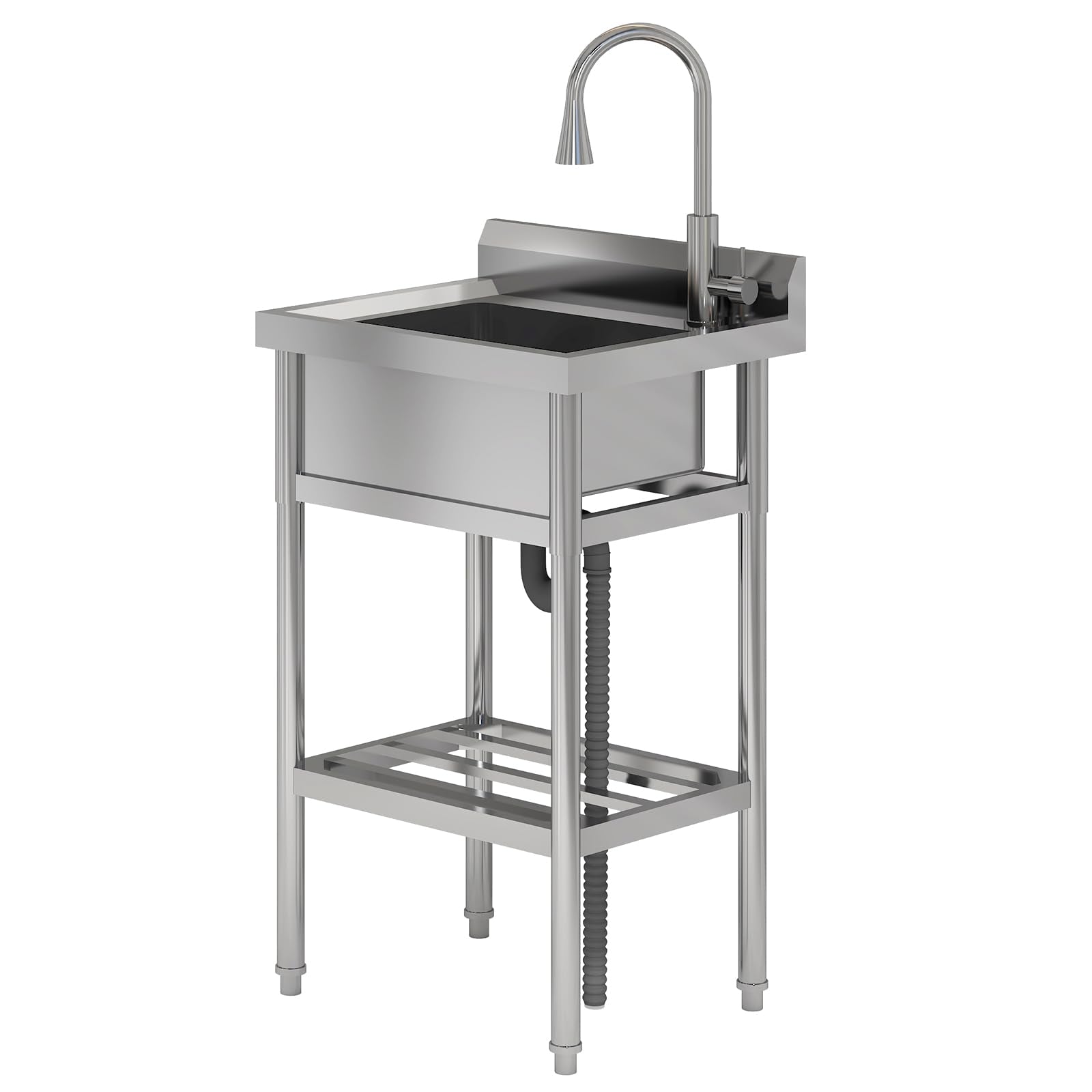 GARVEE Stainless Steel Utility Sink - Versatile for Indoor and Outdoor Use