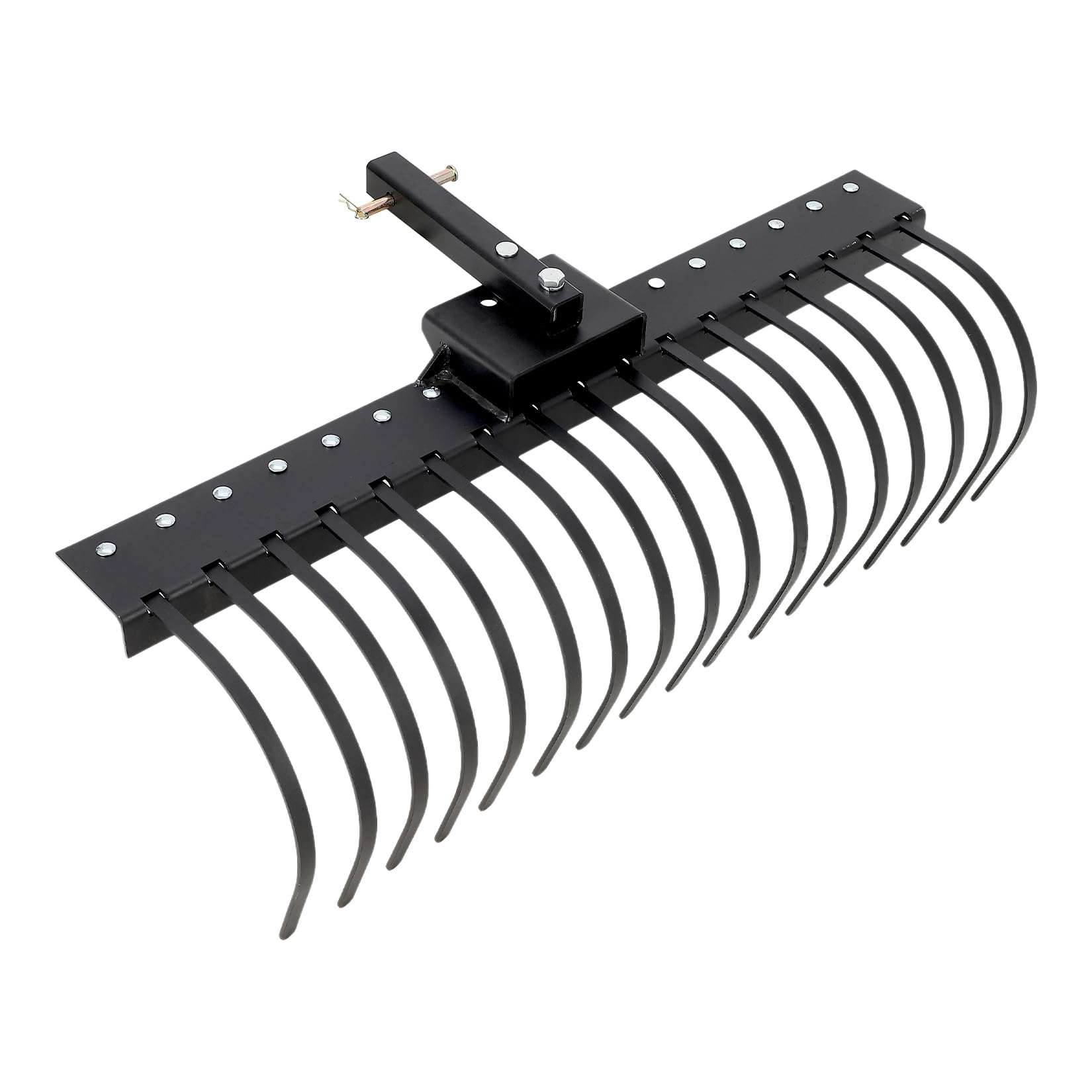 Garvee 49 Inch Landscape Rake Fits 2" Receiver for Tractor/ATV/UTV, He