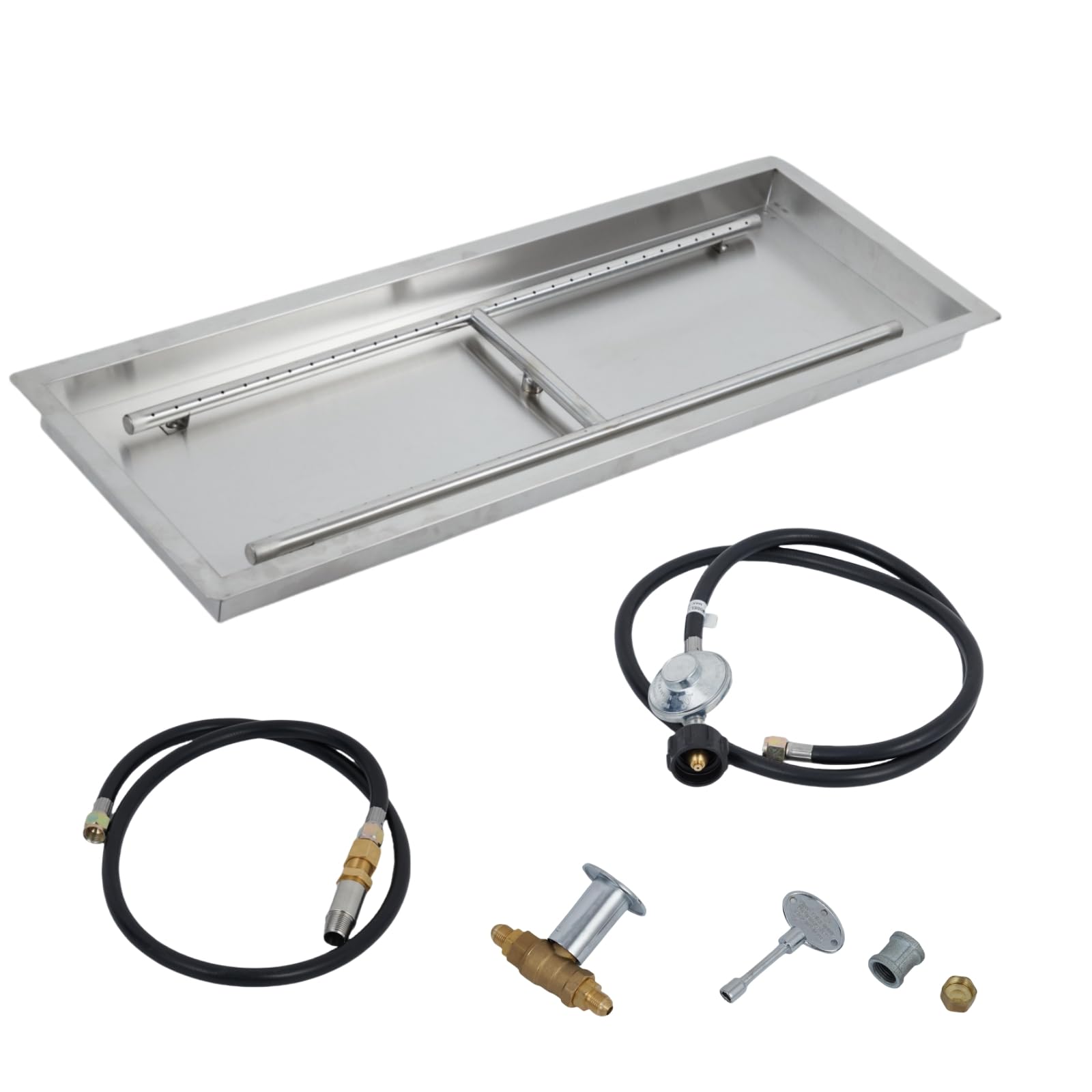 30" Rectangular Fire Pit Burner Kit - CSA Certified Stainless Steel ...