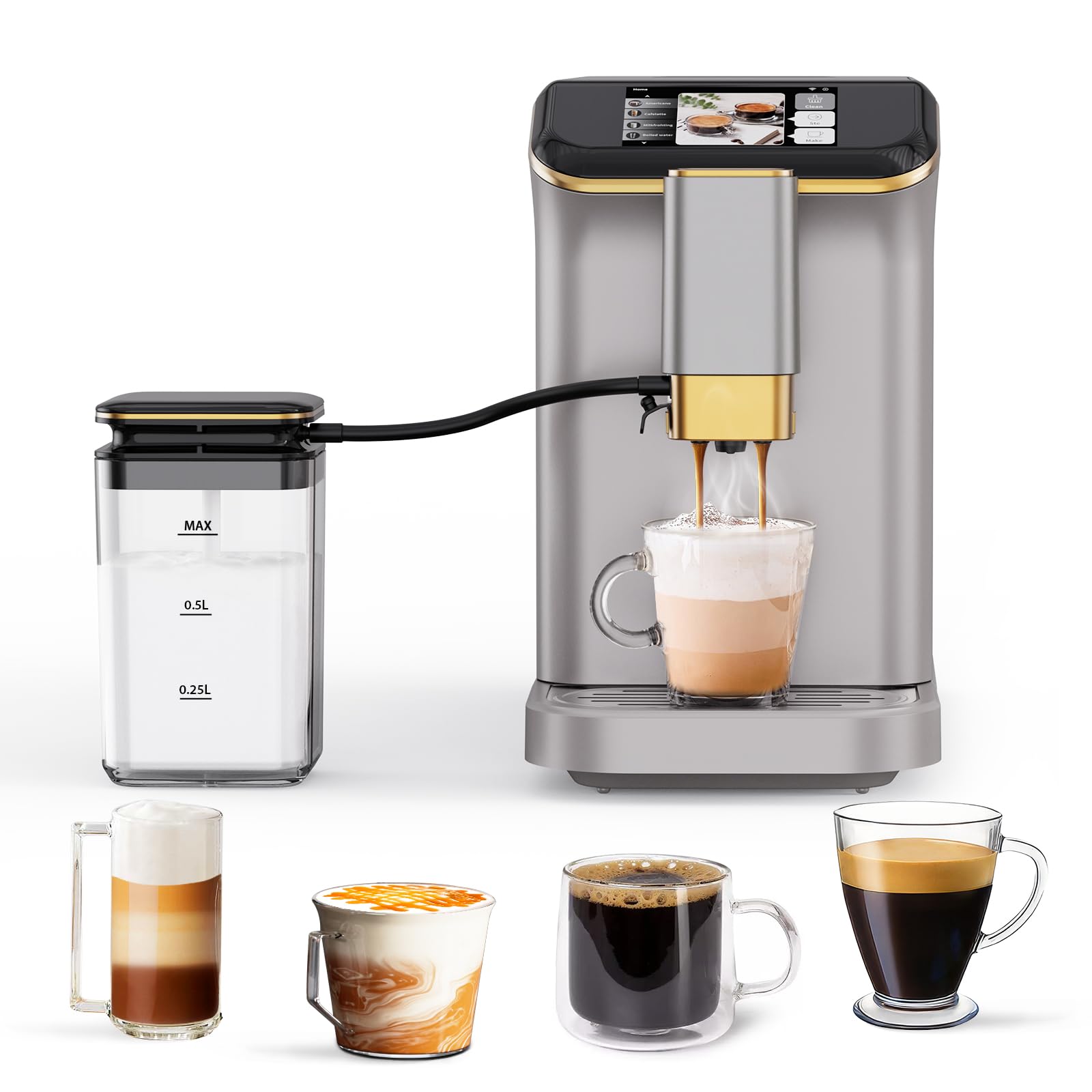 GARVEE Automatic Espresso Machine - Versatile Coffee Maker for Home and ...