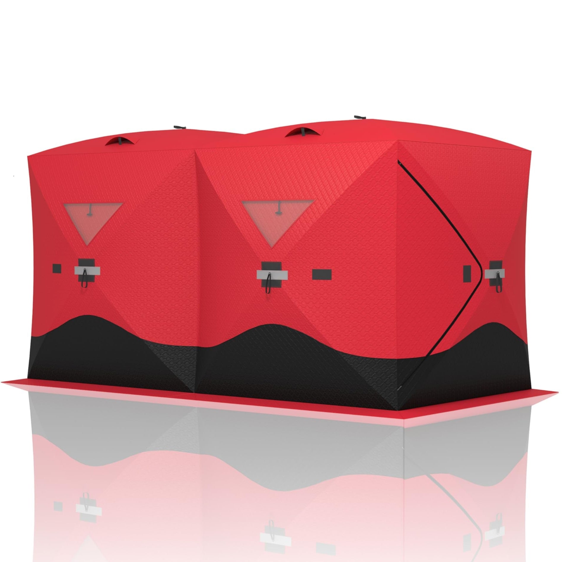 Garvee Ice Fishing Insulated Tent, Large Pop-Up Portable Hub-Style Ice