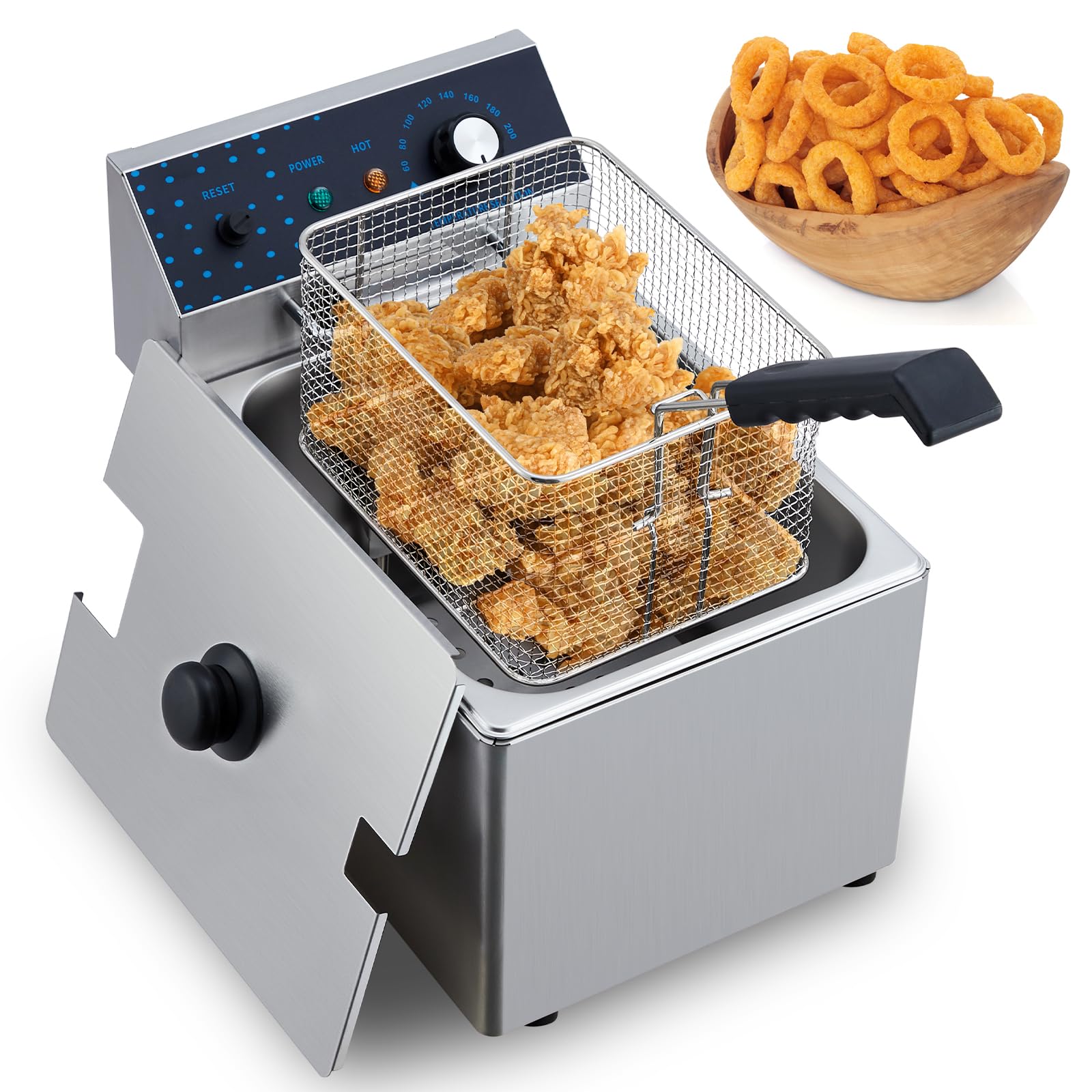 GARVEE Electric Deep Fryer - Versatile for Home and Commercial Use