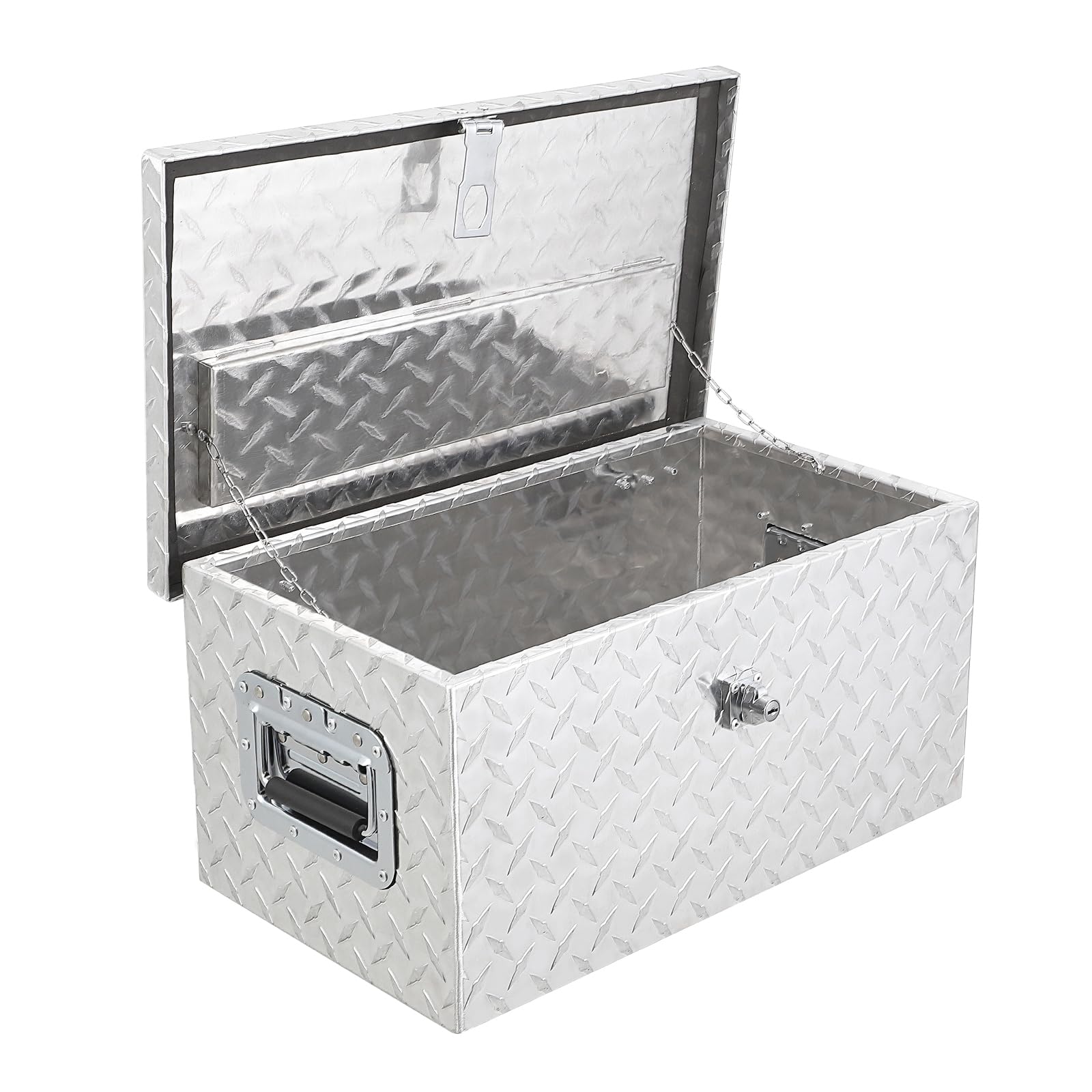 GARVEE 20 Inch Aluminum Diamond Plate Tool Box - Heavy Duty Storage