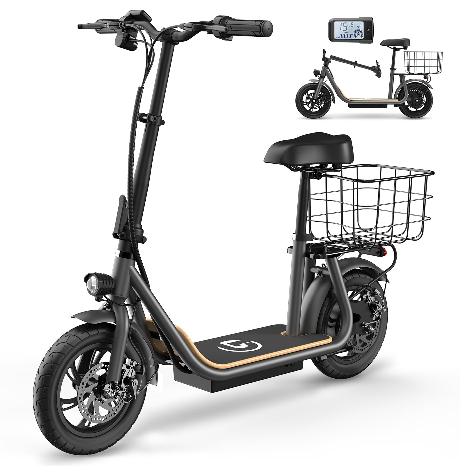 GARVEE Ultimate Comfort Electric Scooter - Versatile for Indoor and ...