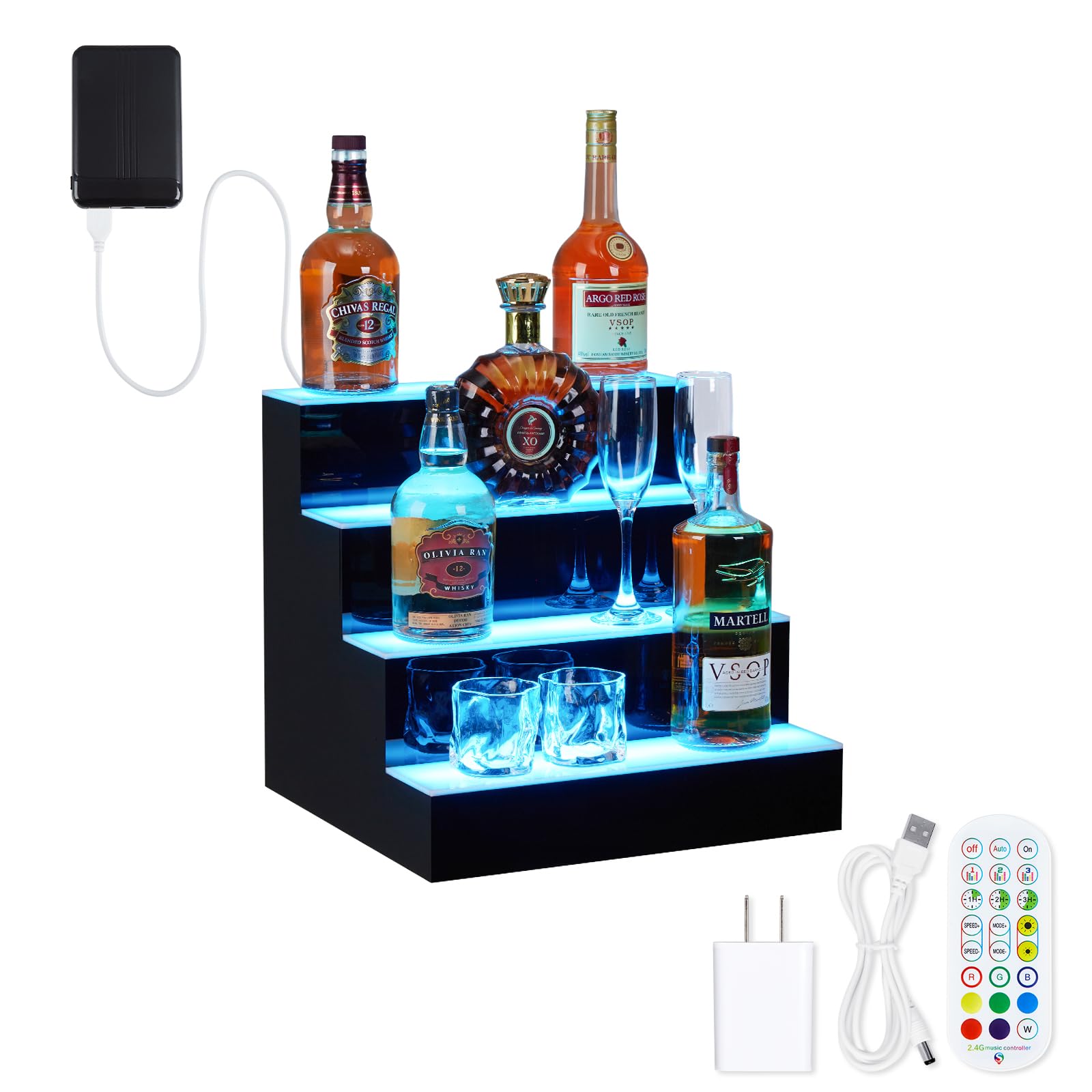 Elevate Your Bar with GARVEE LED Lighted Liquor Bottle Display