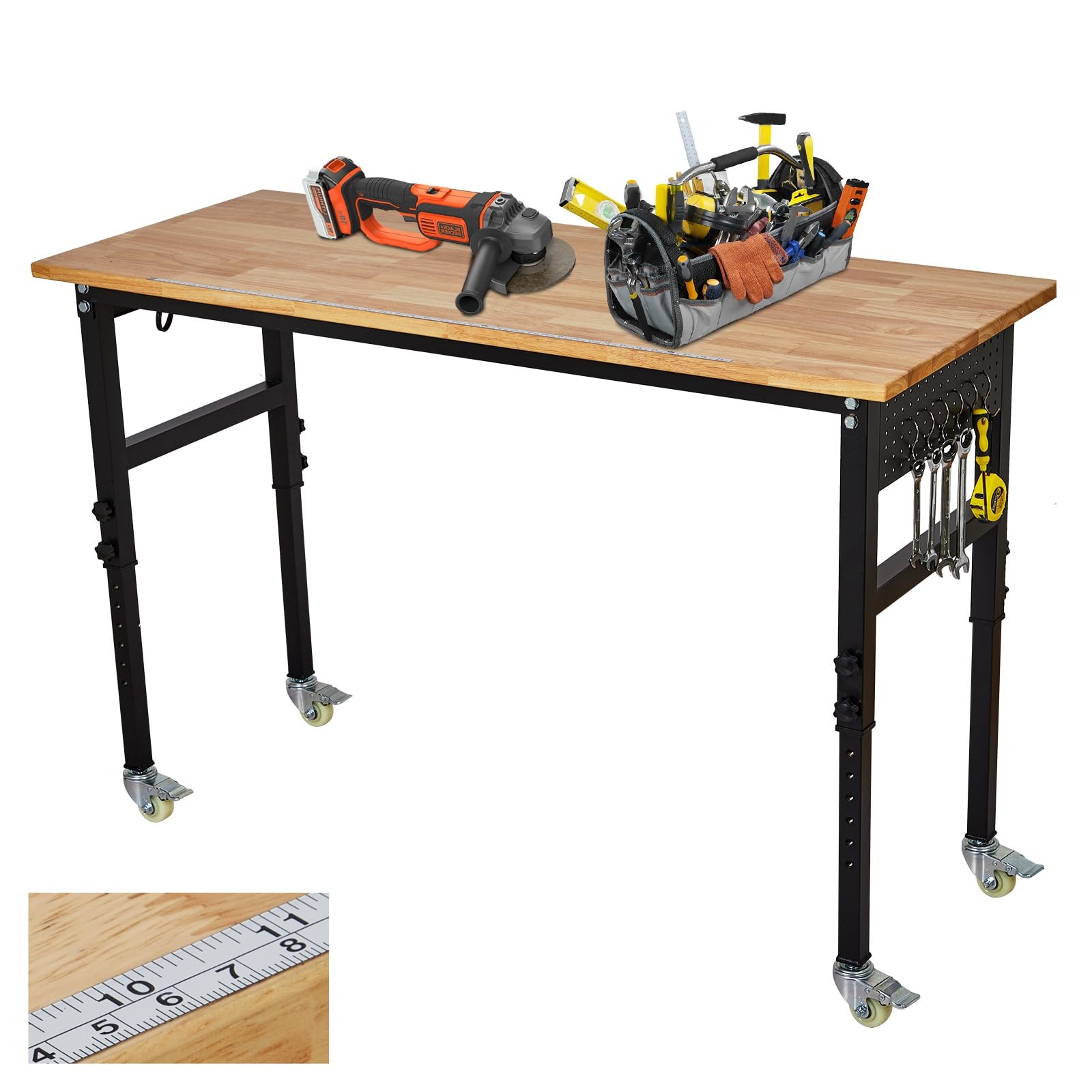 GARVEE 48" Adjustable Workbench with Power Outlet - Durable & Versatile