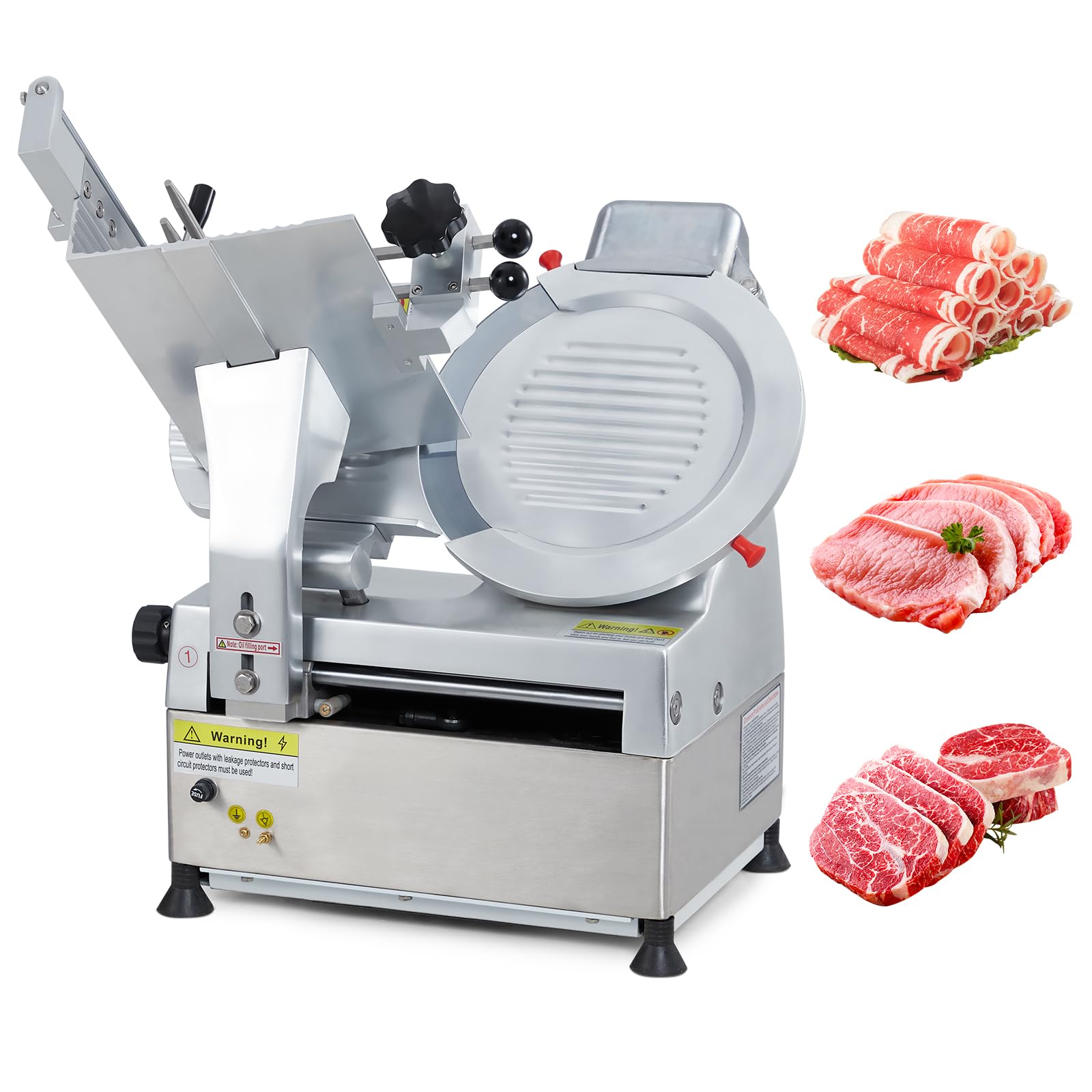 GARVEE 550W Automatic Meat Slicer - Versatile Deli Food Slicer for Home Use