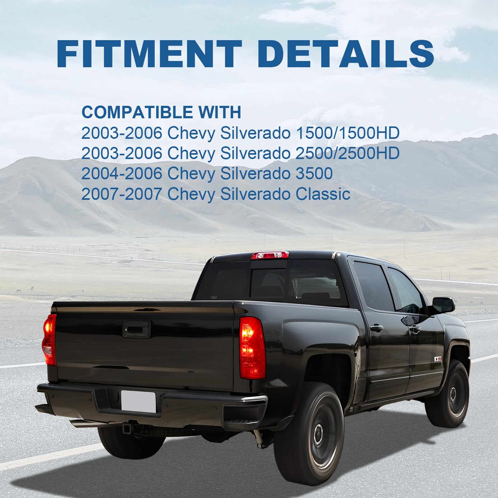 03-06 Silverado 1500/2500HD Ruby Red Driver Side Tail Light