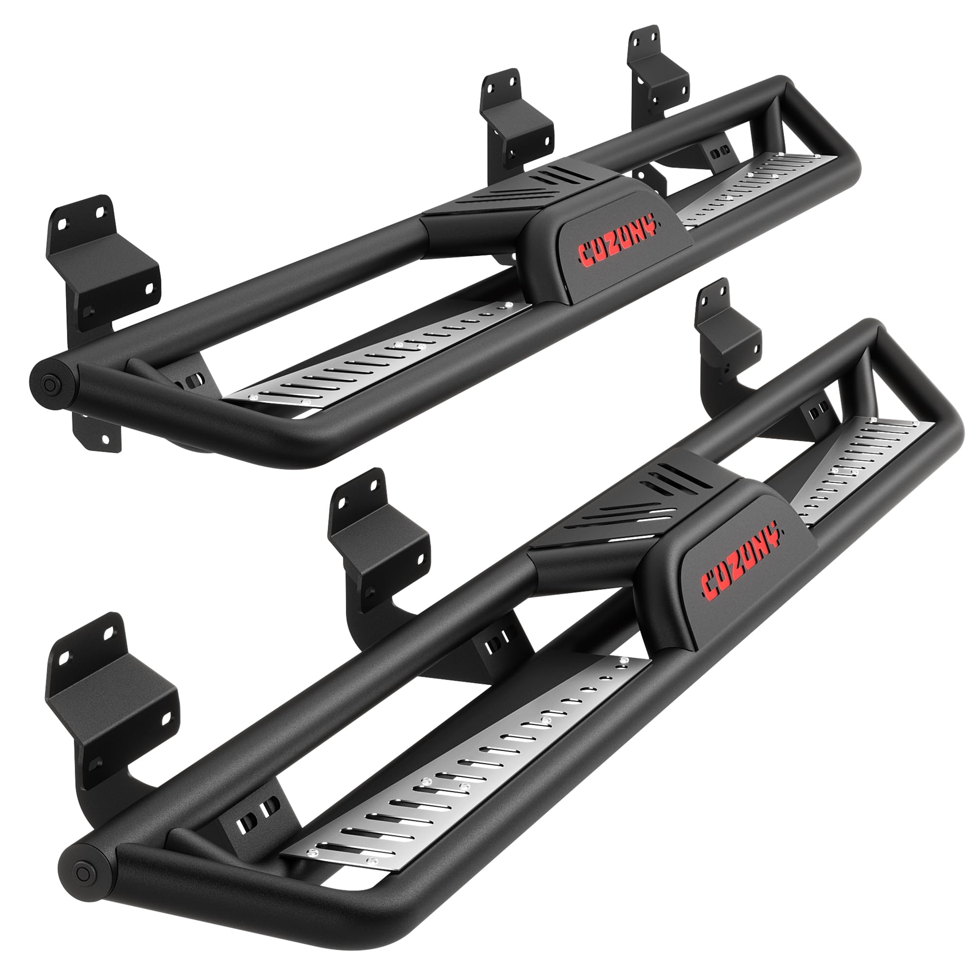 Garvee 6" Running Boards Non-Slip Design Rock Sliders Side Steps For 2