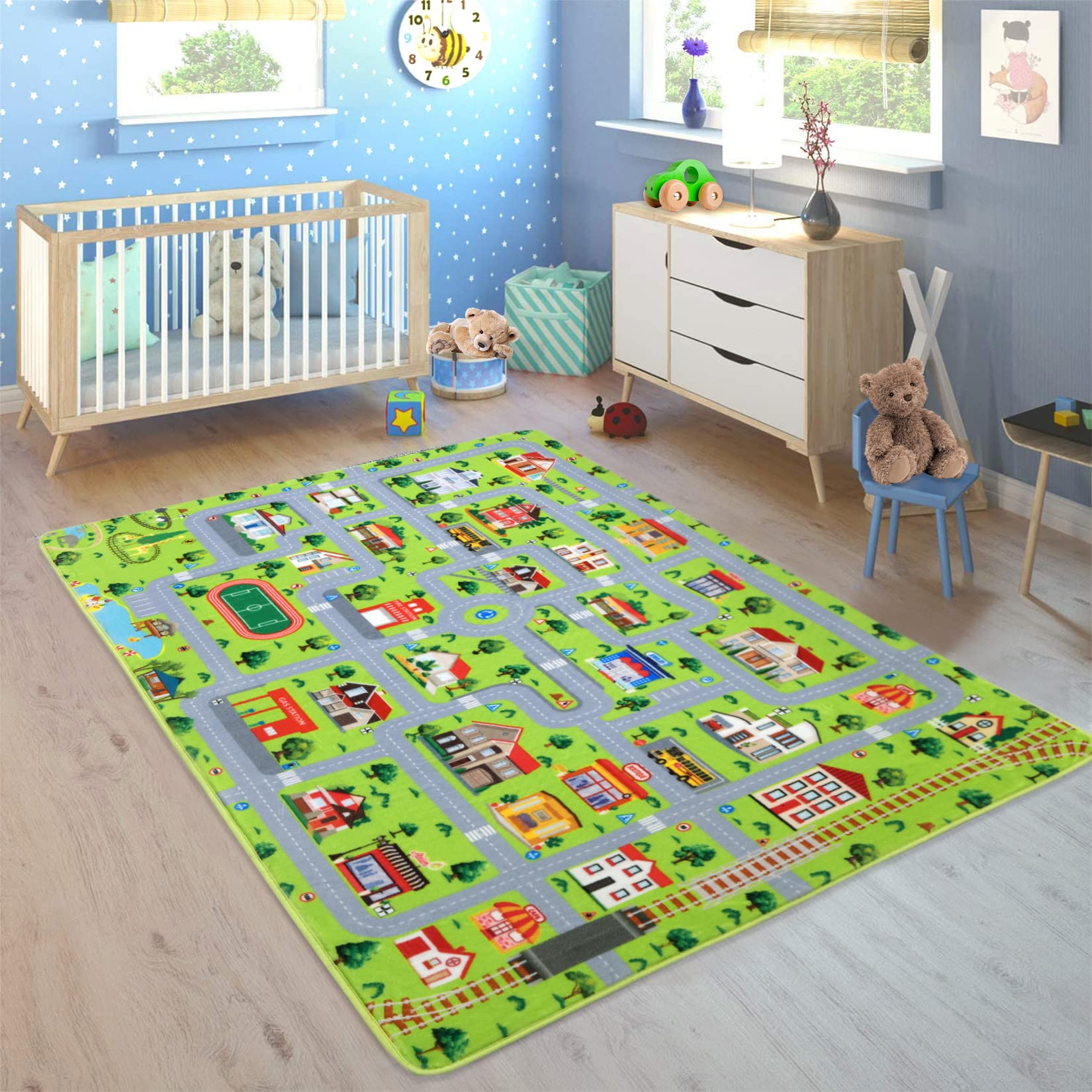 GARVEE Non Slip Kids Rug - Super Soft Play Area Carpet for Toddlers