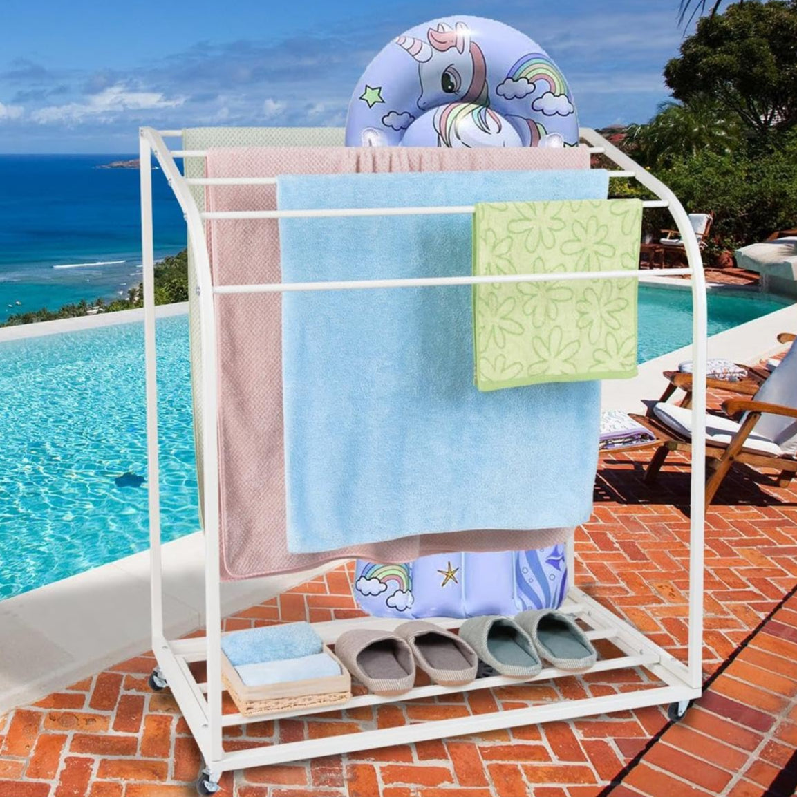 GARVEE Poolside PVC Towel Rack - Premium Organization Solution
