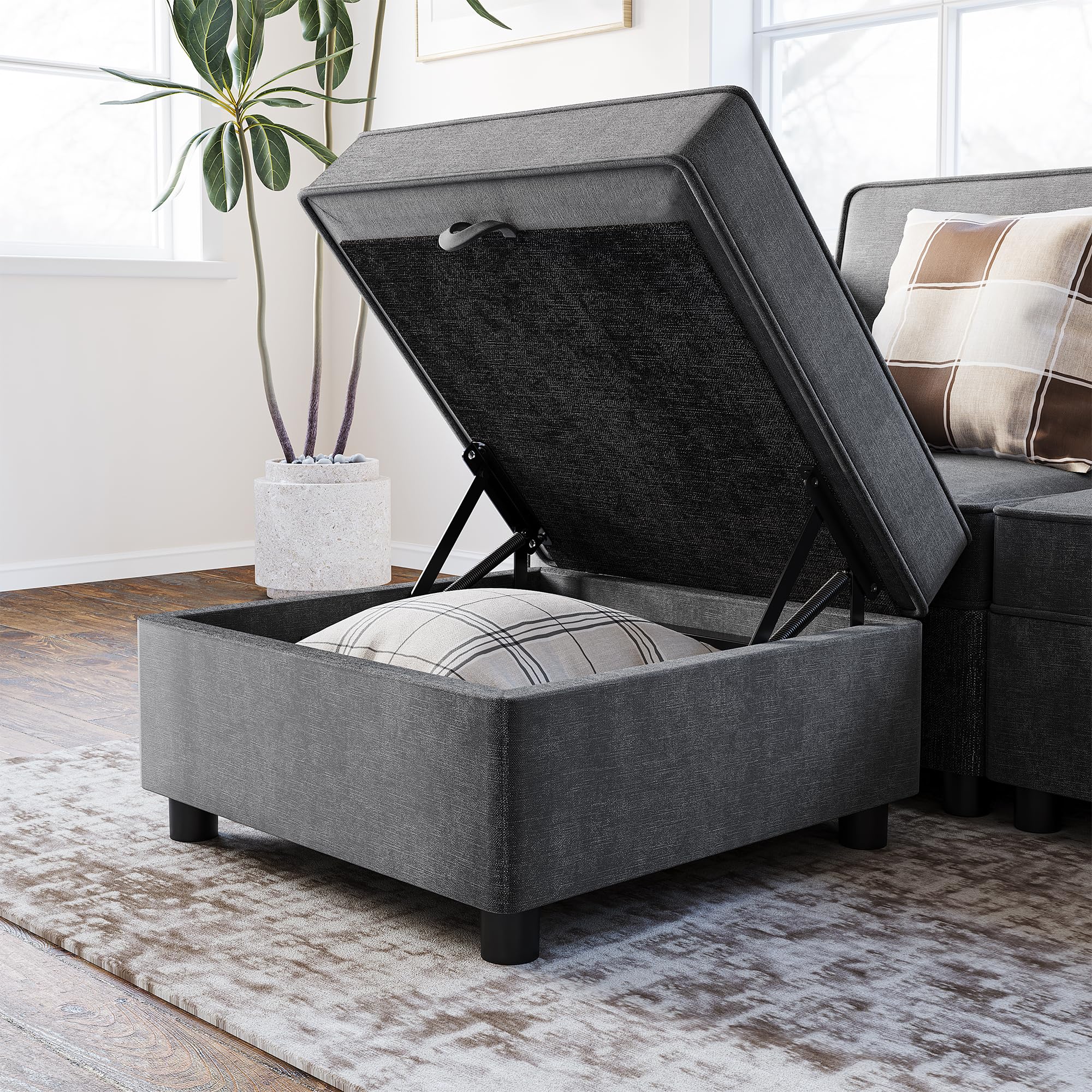 GARVEE Modular Storage Ottoman - Versatile Indoor Seating