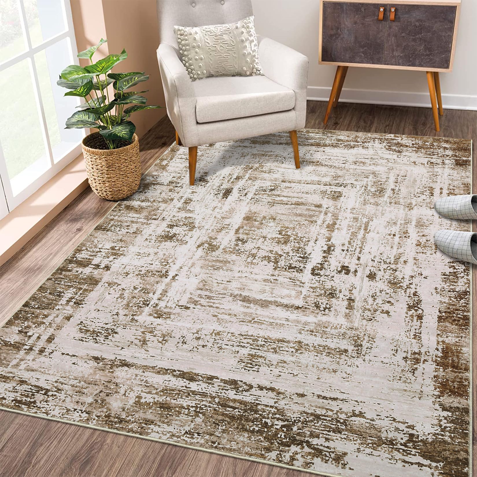 GARVEE Area Rug 5x7 - Non-Slip, Washable, and Stylish