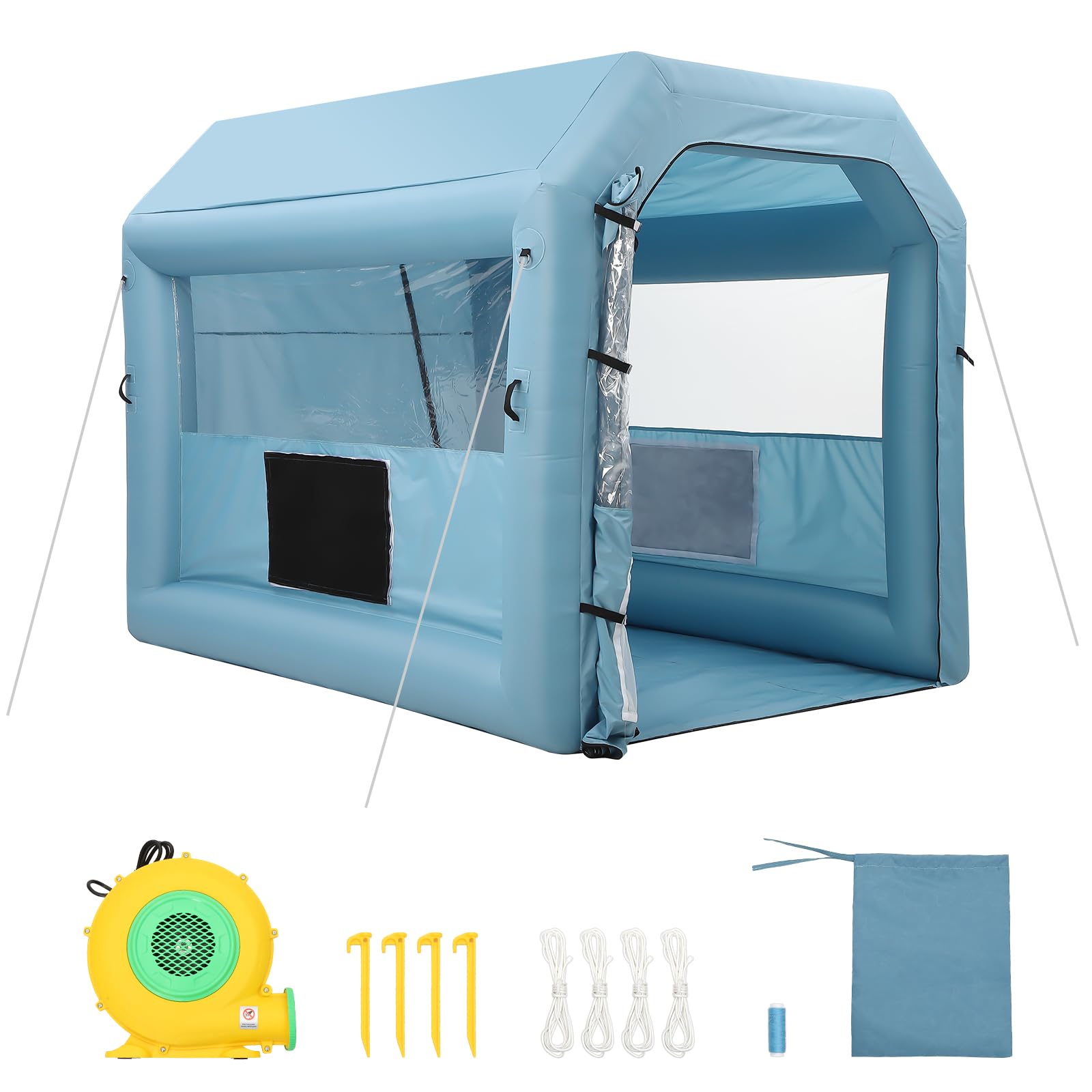 Garvee Inflatable Paint Booth 10x8x8 FT Portable Spray Shelter with ...