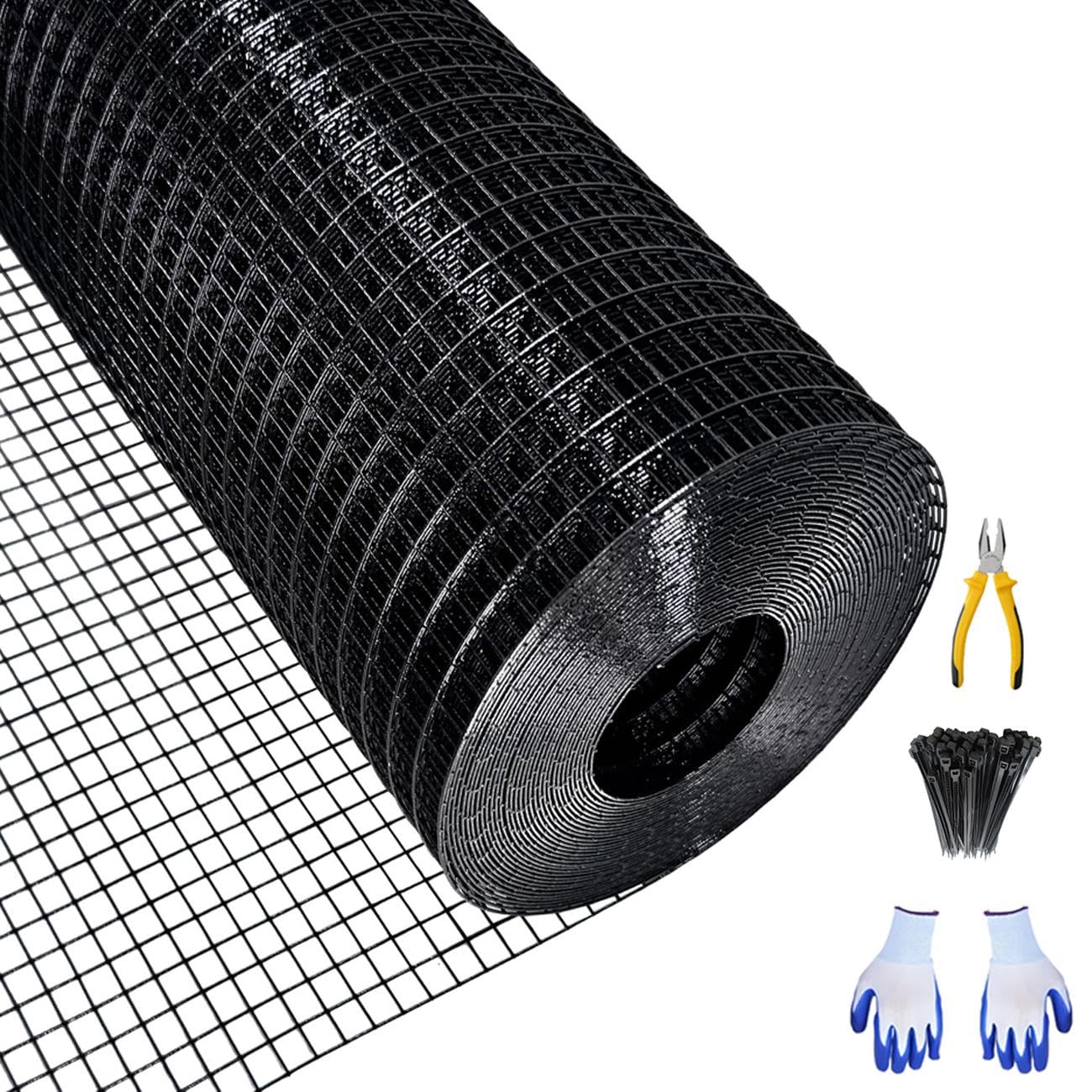 Garvee Wire Mesh Welded Hardware Cloth PVC Coated 48"x120' 19 Gauge ...