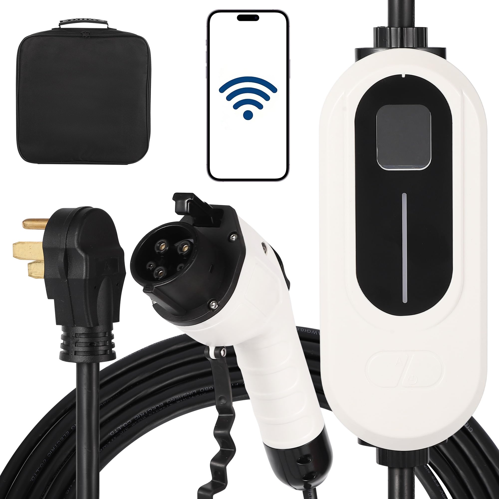 Garvee Level 2 EV Charger 40A 240V NEMA 14-50 Plug Portable Indoor ...