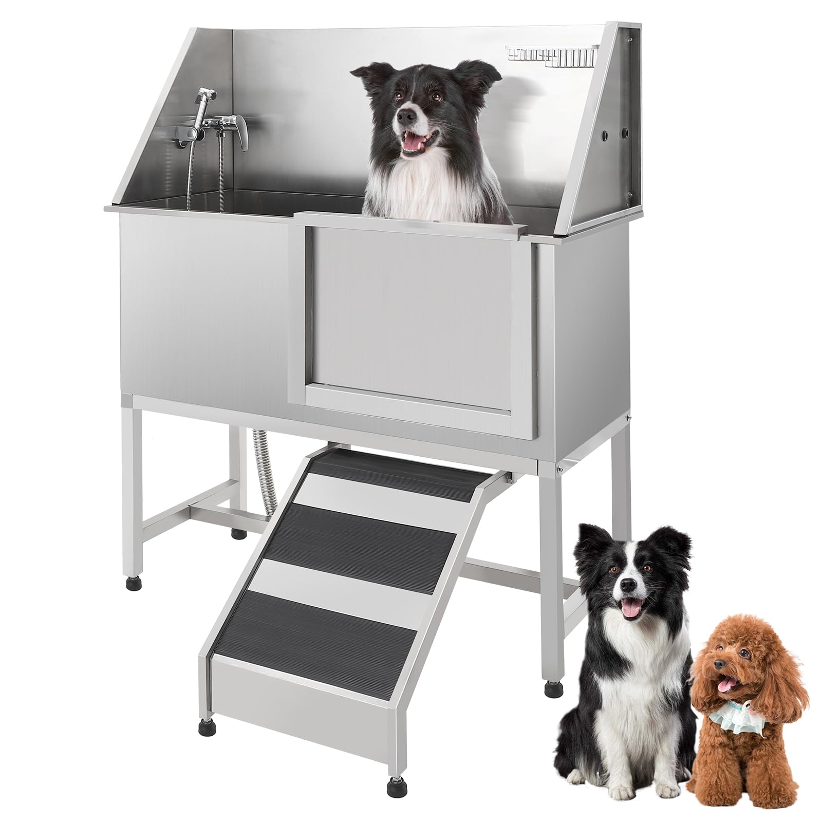 Garvee Stainless Steel Pet Dog Bathing Station 62" With Adjustable ...