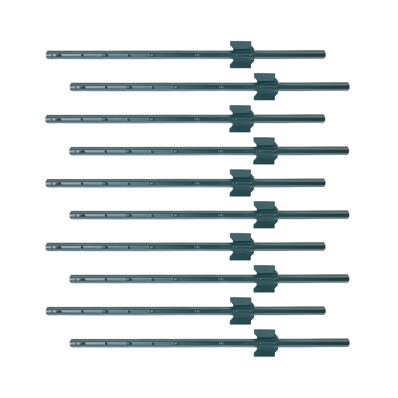Garvee 10 Packs 4ft Garden Fence Posts U-Channel Metal Corner Anchor ...