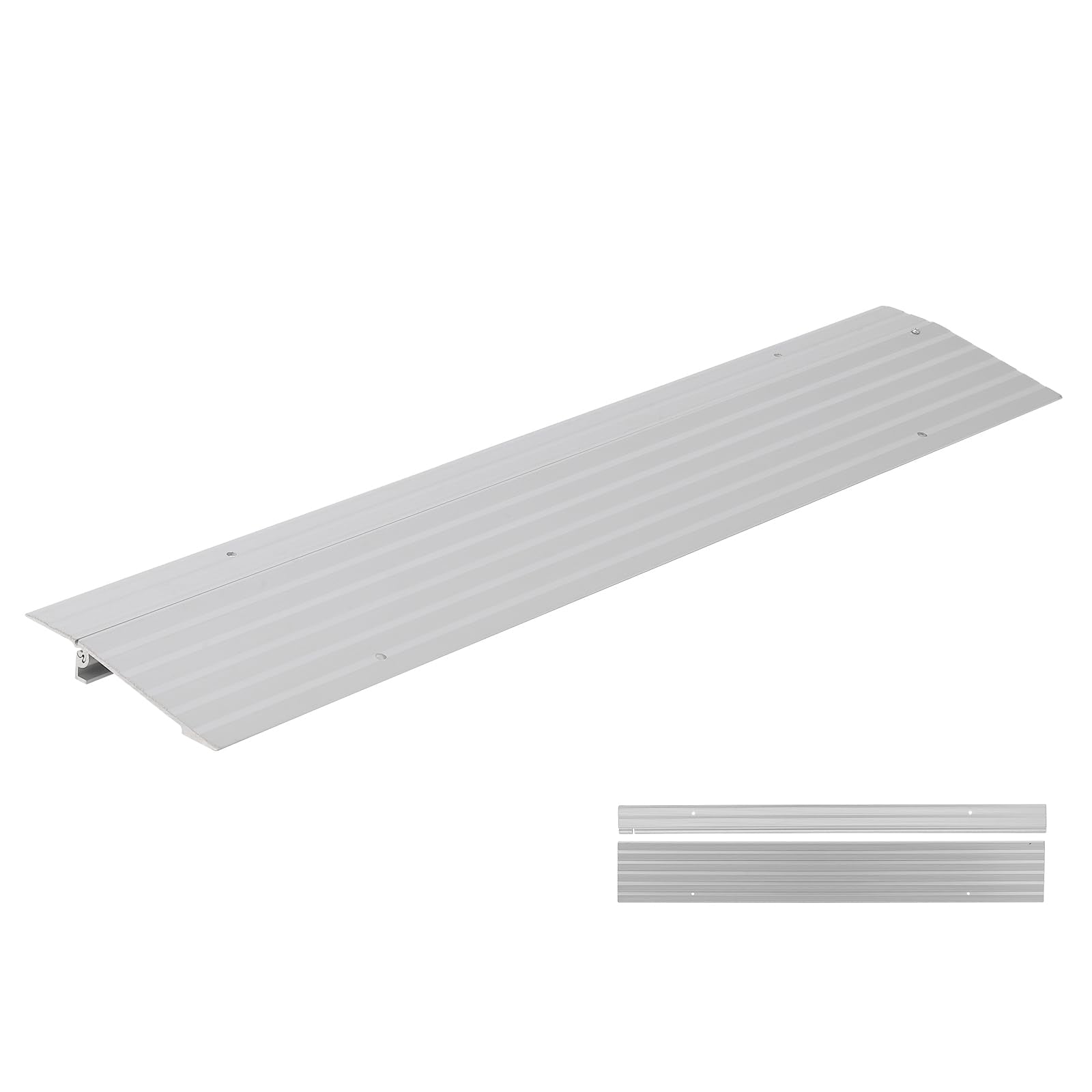 Garvee Aluminum Door Threshold Ramp 1" Rise, 34"x6.7"x1", 700 LB ...