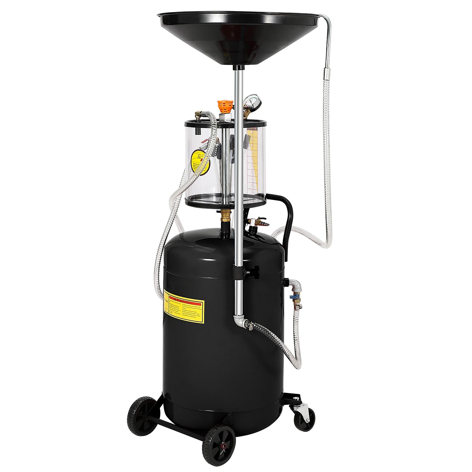 Garvee 20 Gallon Waste Oil Drain Tank Portable Air Operated Oil Drainer ...