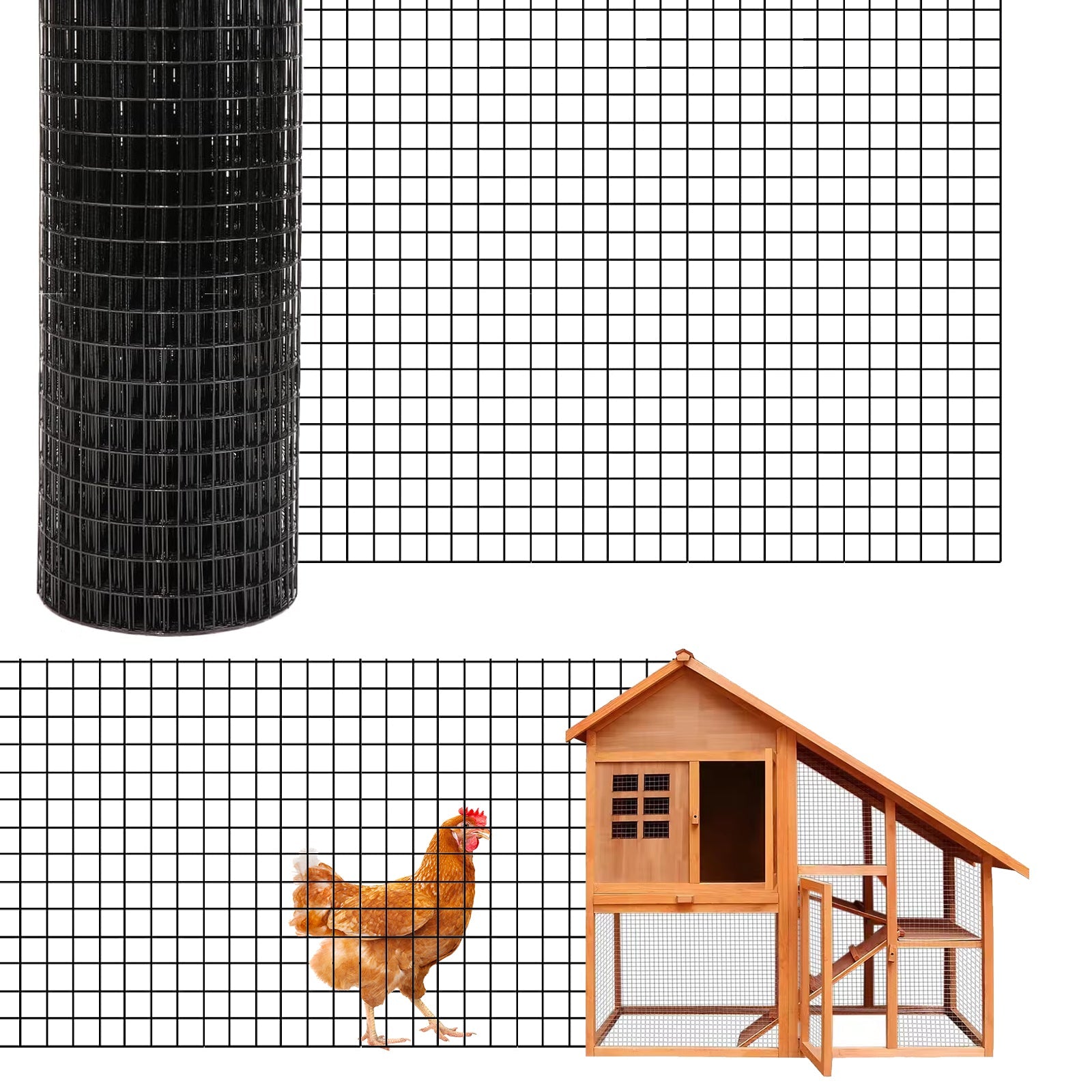 GARVEE 4'x50' Hex Wire Mesh - Galvanized Steel Fencing w/Smooth Edges