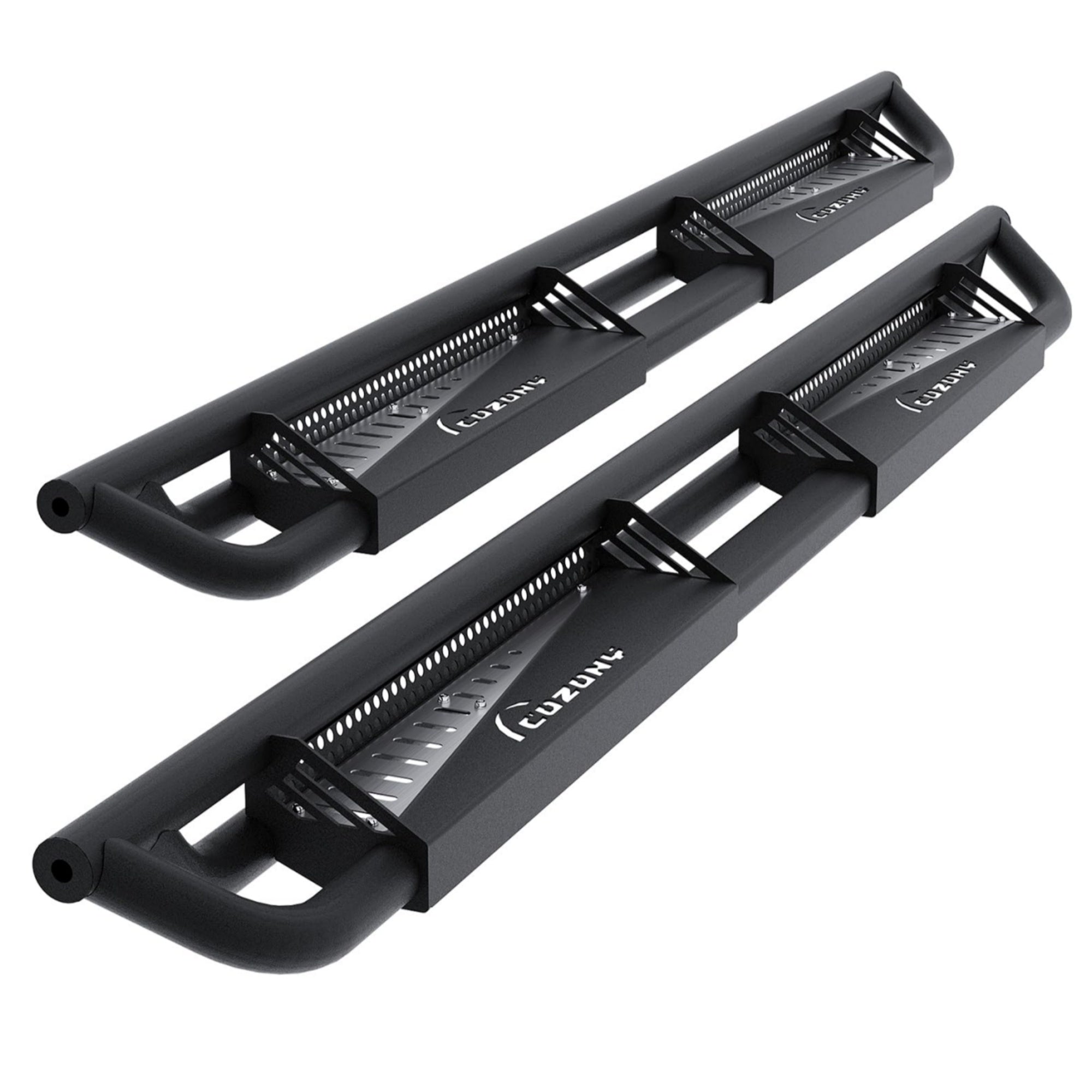 Garvee 6" Drop Running Boards, Black Powder Coated Side Step Bars, Fit