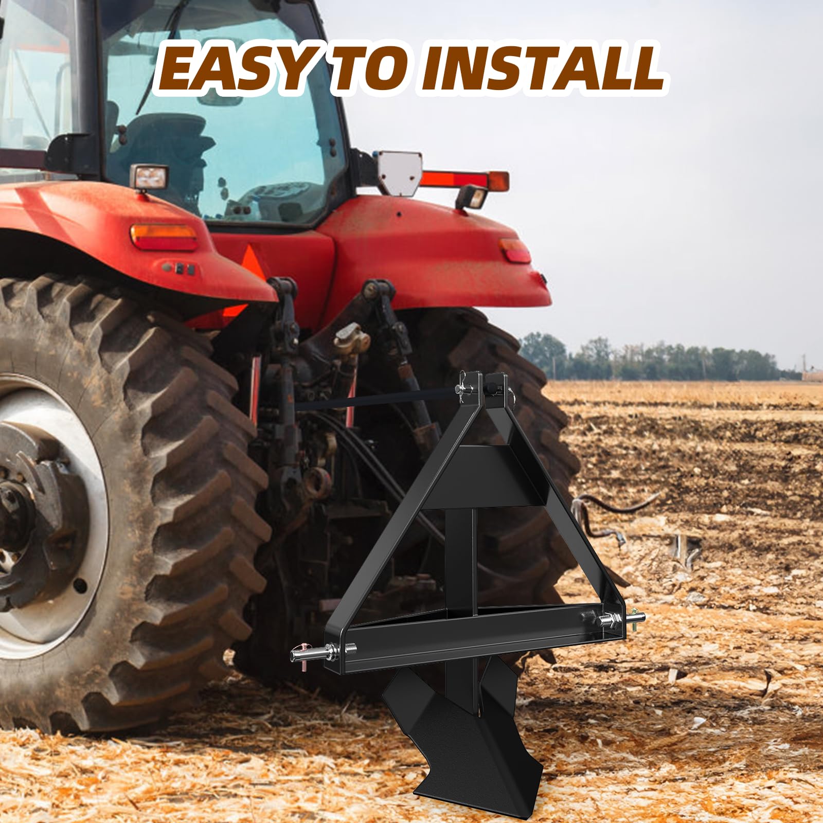 GARVEE Middle Buster - Heavy Duty 3-Point Hitch Plow for Versatile Soil ...