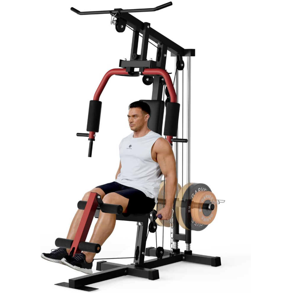 GARVEE Home Gym Machine, Multifunctional Full Body Workout Equipment w