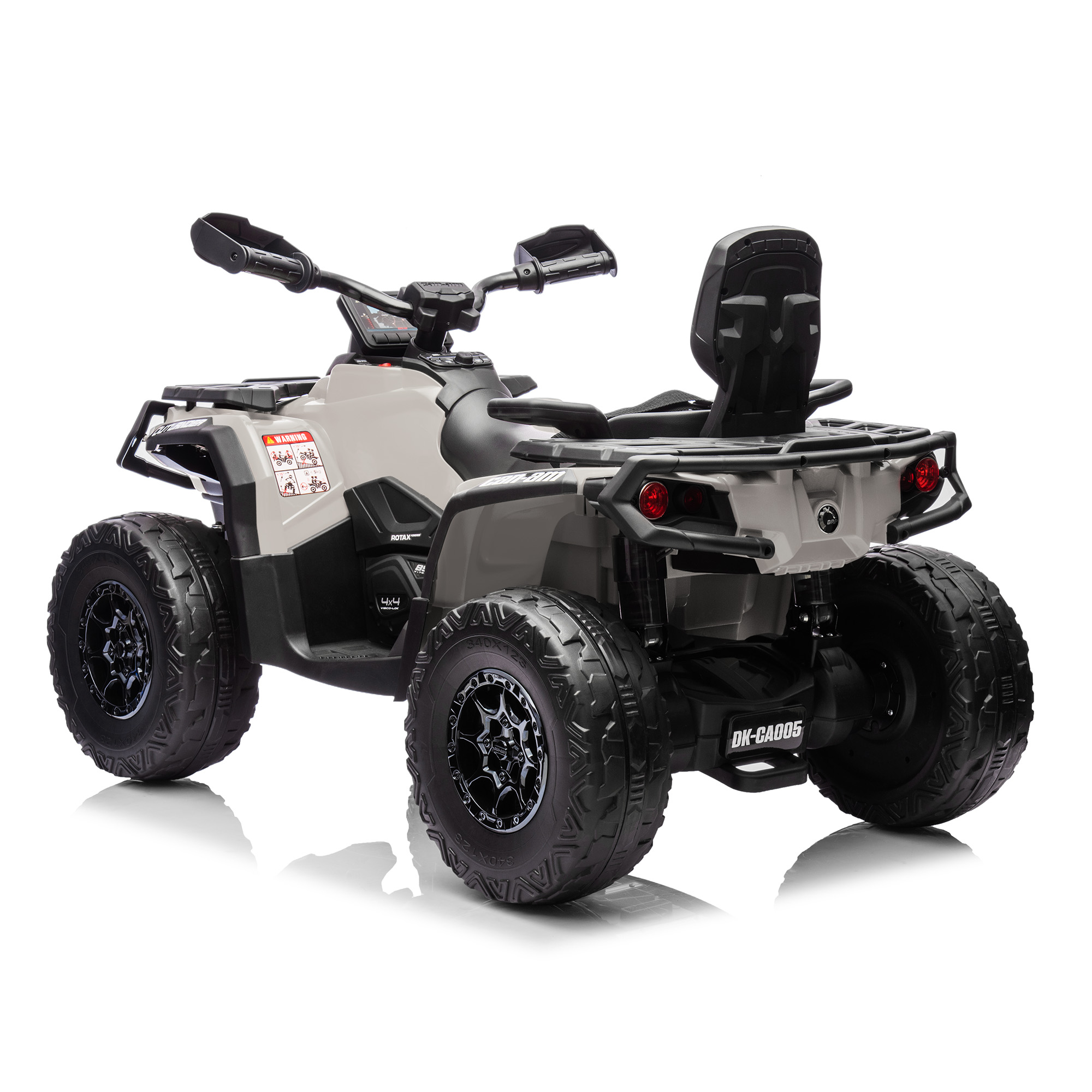 Garvee 4 Wheel Kids ATV, Bombardier Licensed 4WD Electric ATV, 12V Rid